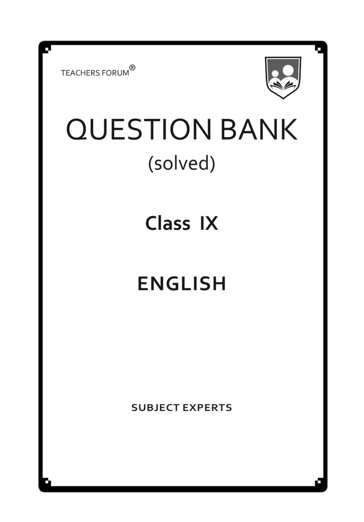Teachers Forum CBSE Question Bank Class 9 English (For 2026 Exam ...